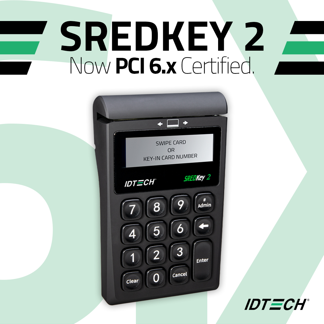 ID TECH Announces PCI 6.X Recertification for SREDKey 2 - ID TECH Products